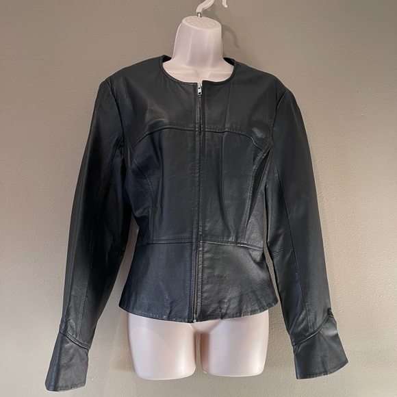 Shape FX | Jackets & Coats | Shape Fx Plus Size Cropped Leather Jacket ...